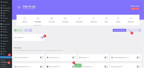 Circle Menu Widget Settings Overview The Plus Addons For Elementor