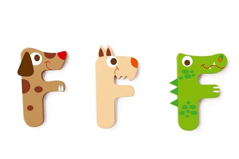 Achat Scratch Lettre En Bois Lettre F 3 Modèles Ass 3 Autocollants Adhésifs Inclus Sur