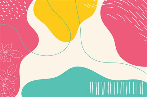 유기적 인 모양과 파스텔 색상의 손으로 선을 그리는 추상적 인 배경 텍스트를위한 공간이있는 현대적인 디자인 템플릿 브랜딩 디자인을위한 최소한의 세련된 커버 0명에 대한 스톡