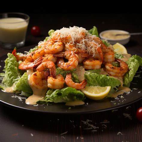 A Twist On Tradition Shrimp Infused Caesar Salad A Seafood Delight