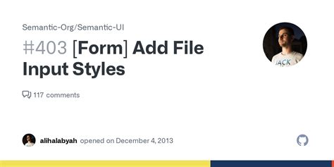 Form Add File Input Styles · Issue 403 · Semantic Orgsemantic Ui