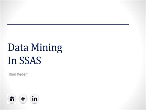 Data Mining In Ssas Ppt