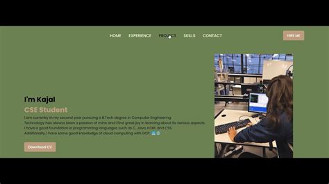 Portfolio Website Using Html And Css Bharat Internship Task 1 Code Html Developer Internship