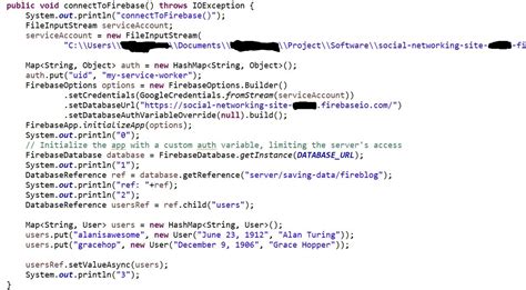 Java Maven Project Cant Write Data To Firebase Realtime Database
