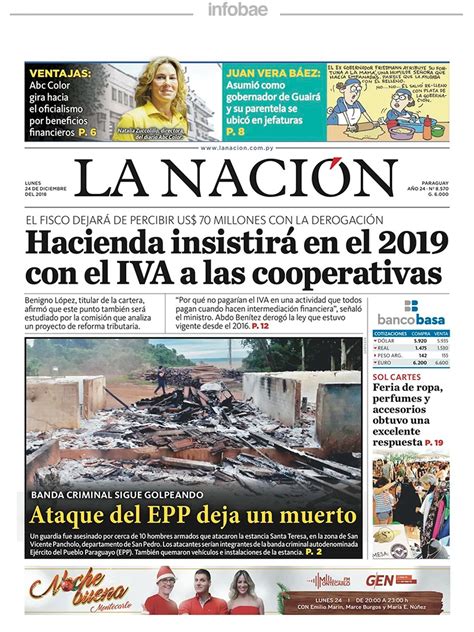 La Nación Paraguay Lunes 24 De Diciembre De 2018