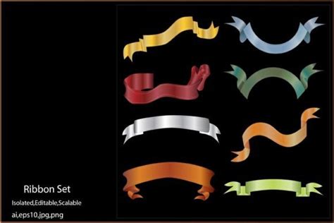 Ribbon Banner Design Graphic By Karya Langit Creative Fabrica