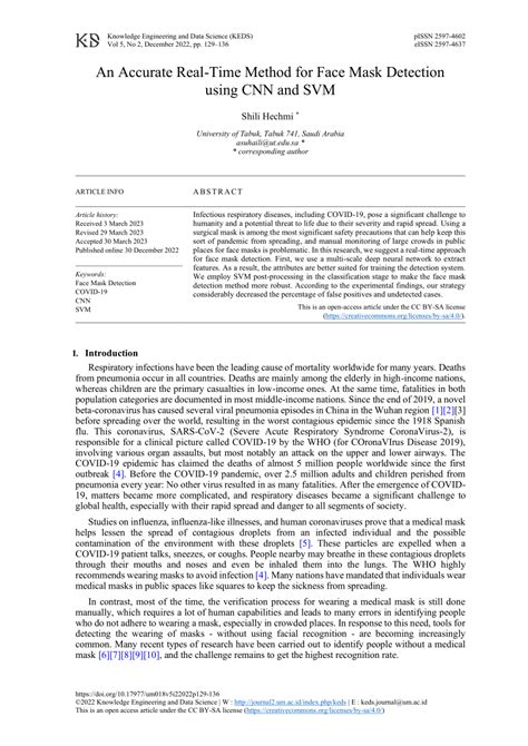 Pdf An Accurate Real Time Method For Face Mask Detection Using Cnn