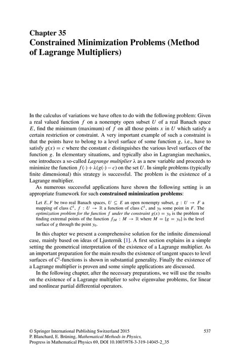Solution Constrained Minimization Problems Method Studypool
