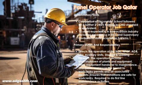 Panel Operator Job Qatar Oil Gas Life