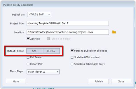 HTML And SWF ELearning
