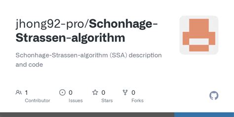 github jhong92 pro schonhage strassen algorithm schonhage strassen