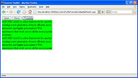 Collapsing And Expanding A Panel From Javascript C Microsoft Learn