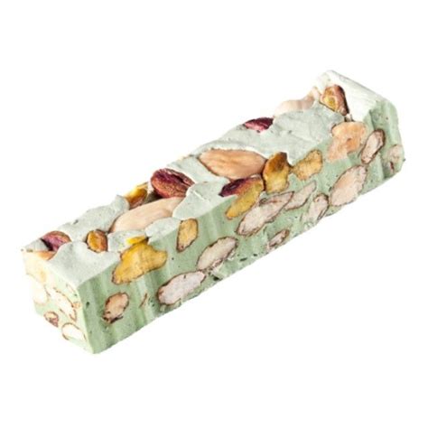 Morbidini Al Pistacchio Stecca Di Torrone Tenero Mandorla 50g Incartata Rivoltini