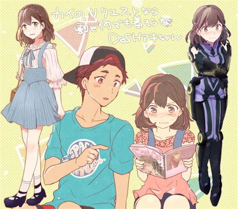 Safebooru 1boy 1girl Alternate Costume Aqua Shirt Baseball Cap Blouse
