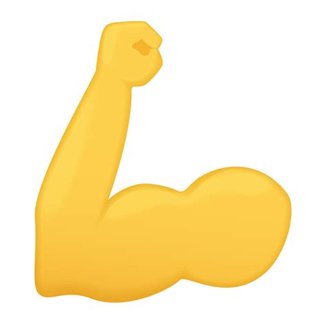 Flexing Emoji Muscle Strong Flexed Bicep Feats Of Strength Swole Emoji