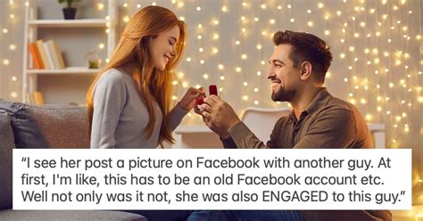 Man S Ex Gets Engaged A Week After Breakup Denies Ever Cheating