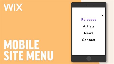 Mobile Site Menu Wix Tutorial Youtube