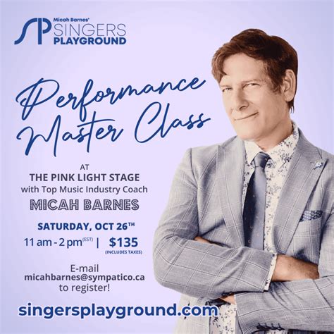 Performance Master Class Singers Playground