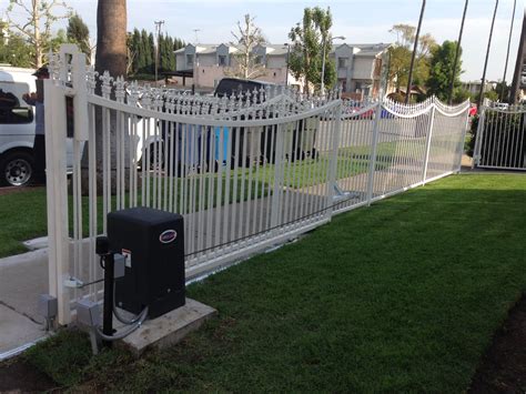 Fencing With Automated Rolling Gate Diaz Gates