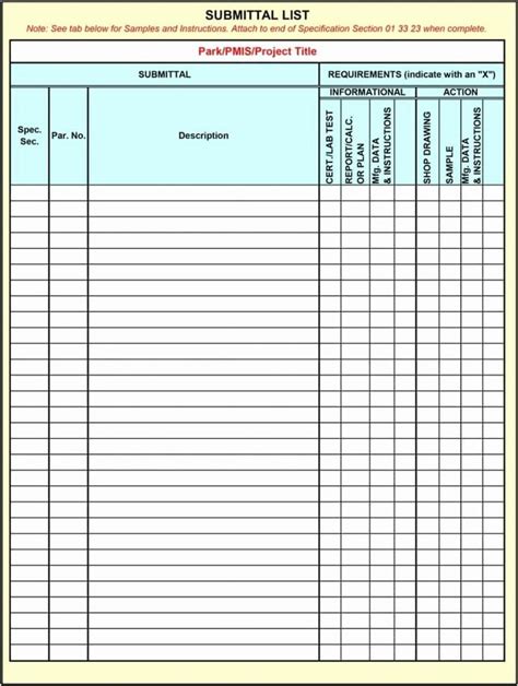 Submittal Template Excel The Easy Way To Get Your Work Done Templatesz234 Com Templatesz234 Com