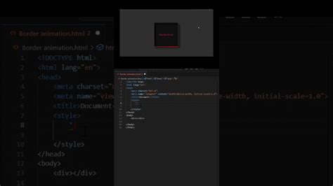Day 3 Border Animation Using Html5 Css3 Vscode 100daysofcode Youtube