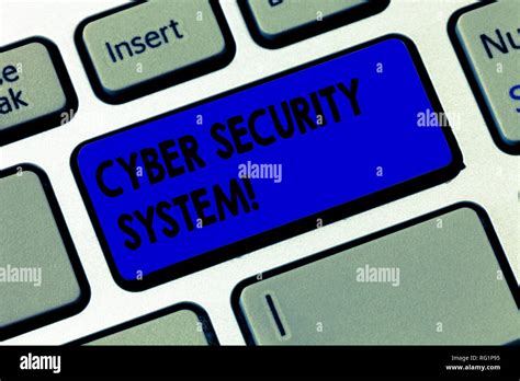 Word Writing Text Cyber Security System Business Concept For