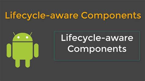 Android Lifecycle Aware Components Youtube