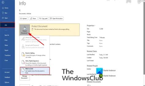 You Cant Make This Change Because The Selection Is Locked Word Error