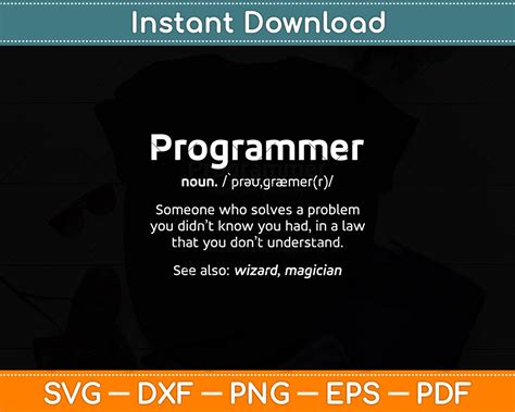 programmer meaning definition computer science and coding svg cut file artprintfile