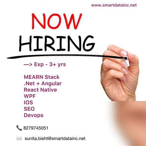 Sunita Bisht On Linkedin Openings Immediatehiring Hiringnow