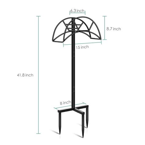 Tomcare Garden Hose Holder Detachable Metal Water Hose