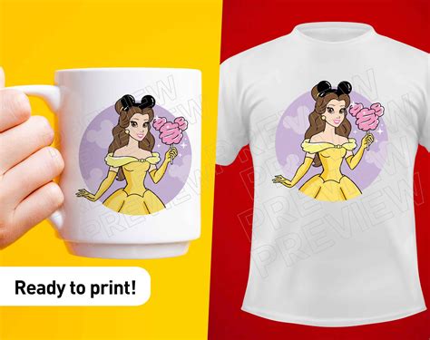 Disney Princess Svg Belle Svg Disney Ears Beauty And The Etsy