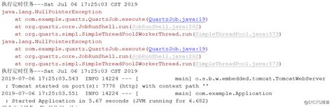 在使用schedule创建定时任务时，出现空指针的解决方式。 csdn博客