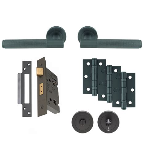 Serozzetta Lagos Bathroom Door Pack Ultimate Door Handle Pack Matt Black