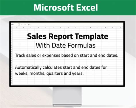 Microsoft Excel Sales Report Template Create Professional Sales Reports Easily Etsy