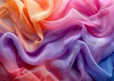 Premium Photo Chiffon Fabric Texture Watercolor Rendering Premium Photo Chiffon Fabric Texture Watercolor Rendering