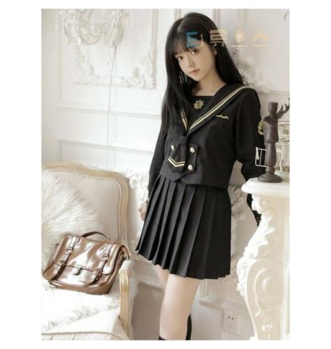 빅사이즈재팬교복세라복검은색세트set반소매긴소매할로윈코스프 티몬