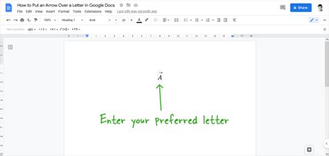 How To Put An Arrow Over A Letter In Google Docs ATD
