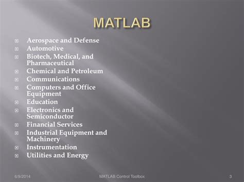 Ppt Matlab And Its Control Toolbox Powerpoint Presentation Free