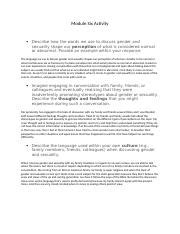 Module Six Activity Abnormal Psychology Copy Docx Module Six Activity Describe How The Words