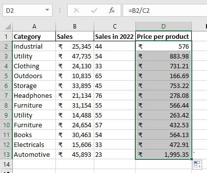 How To Divide In Excel Shiksha Online