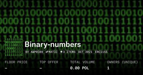 Binary Numbers Collection Opensea