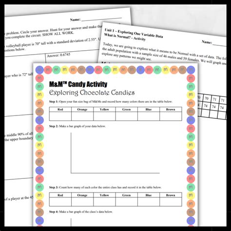 Goldies Unit 1 Exploring One Variable Data Projects And Activities For