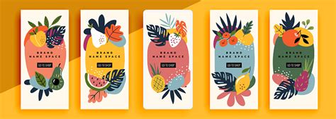 소셜 네트워크 스토리 벡터 일러스트레이션을 위한 트렌디한 편집 가능한 템플릿입니다 소셜 미디어를 위한 디자인 배경 Brand Name Online Messaging