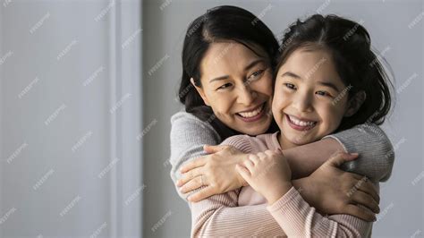 Premium Photo A Mother Hugging Her Daughter With The Words The Word