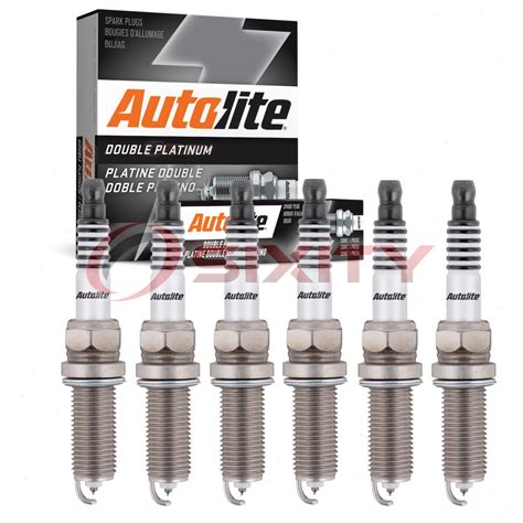 Autolite App5701 High Performance Double Platinum Spark Plugs 6pc Set