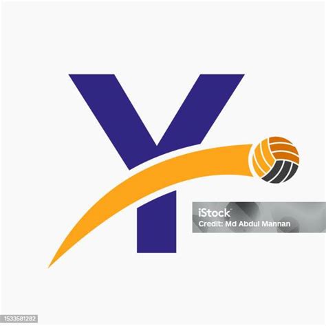 배구 공 아이콘이 있는 문자 Y에 배구 엠블럼 배구 공 기호 Championship에 대한 스톡 벡터 아트 및 기타 이미지 Championship 건강한 생활방식