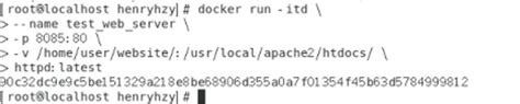 Docker安装apache与运行简单的web服务——d Helloworlddocker Web Helloworld Csdn博客