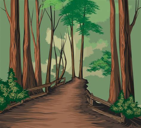Forest Hike Trail Illustrations Royalty Free Vector Graphics And Clip