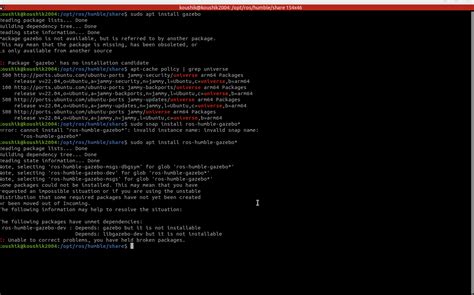 Unable To Install Gazebo Ros And Its Plugins On Ros 2 Humble Ubuntu 22